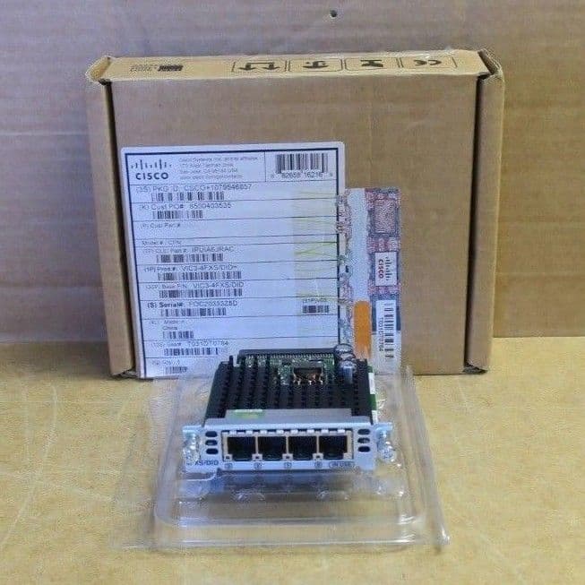 New Cisco VIC3-4FXS/DID 4-Port Analog FXS DID Voice Fax Interface Card ...