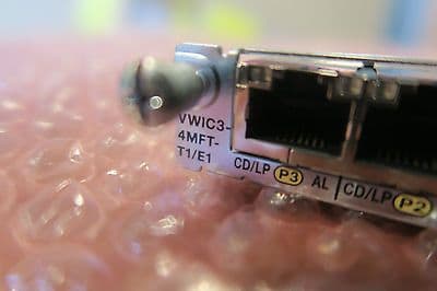 NEW Cisco VWIC3-4MFT-T1/E1 4-Port T1/E1 Multiflex Trunk Voice WAN Interface