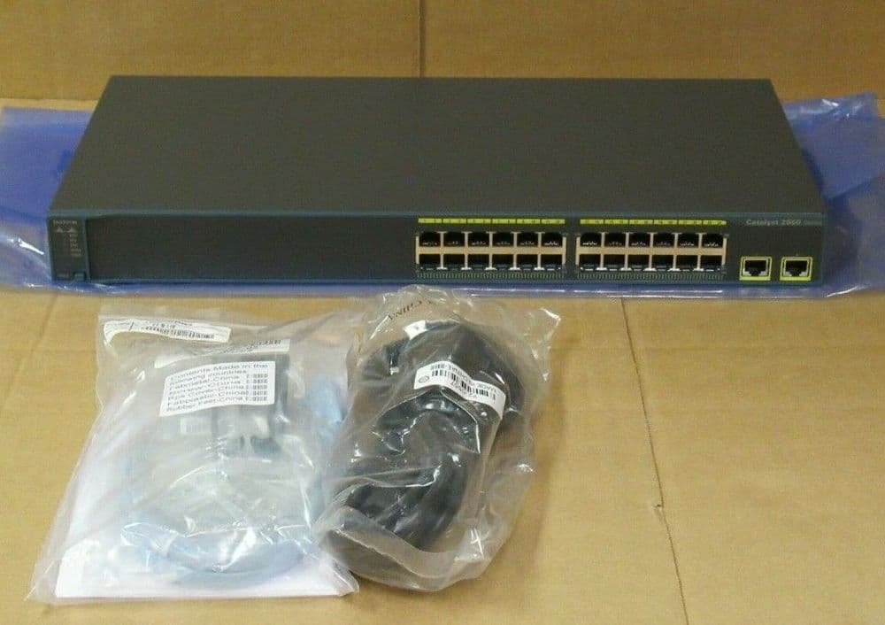 New Cisco WS-C2960-24TT-L Catalyst 2960 Series 24-Port Ethernet Network Switch