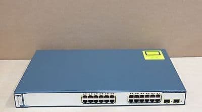 NEW Cisco WS-C3750-24PS-S 3750 24-Port Stackable PoE Network Switch