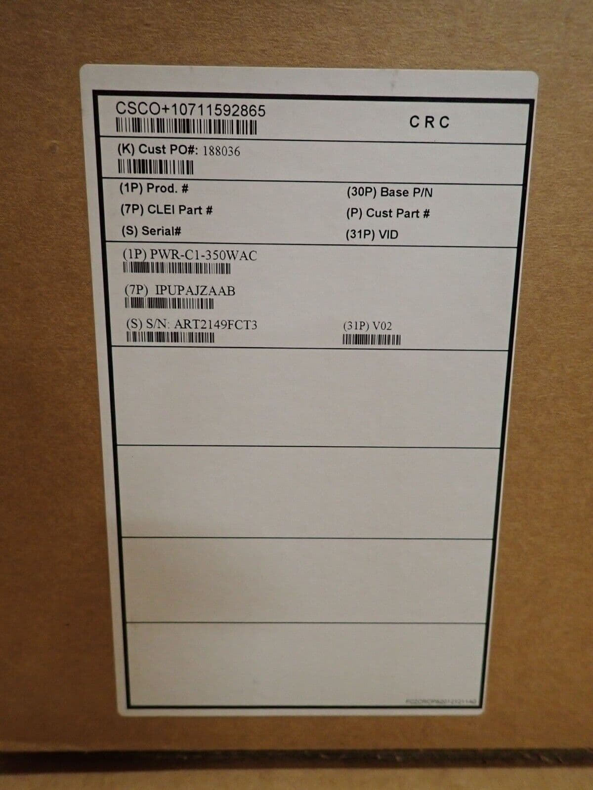 New Cisco WS-C3850-24T-S 3850 series 24 port gigabit Catalyst Switch