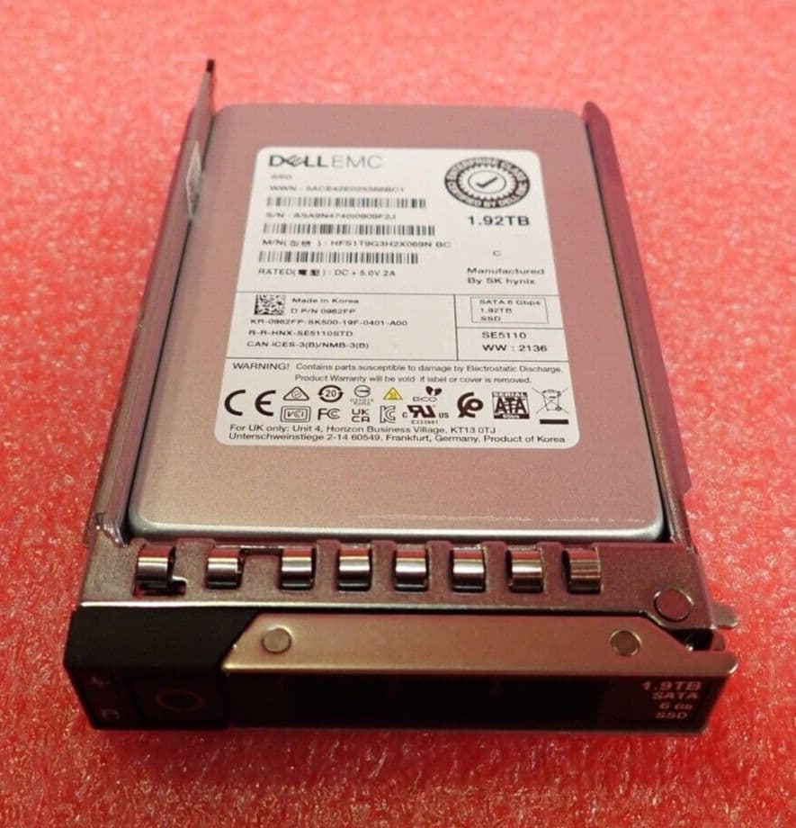 NEW Dell 1 92TB SATA 6G TLC 2 5& x22; RI SSD 962FP HFS1T9G3H2X069N 14 ...