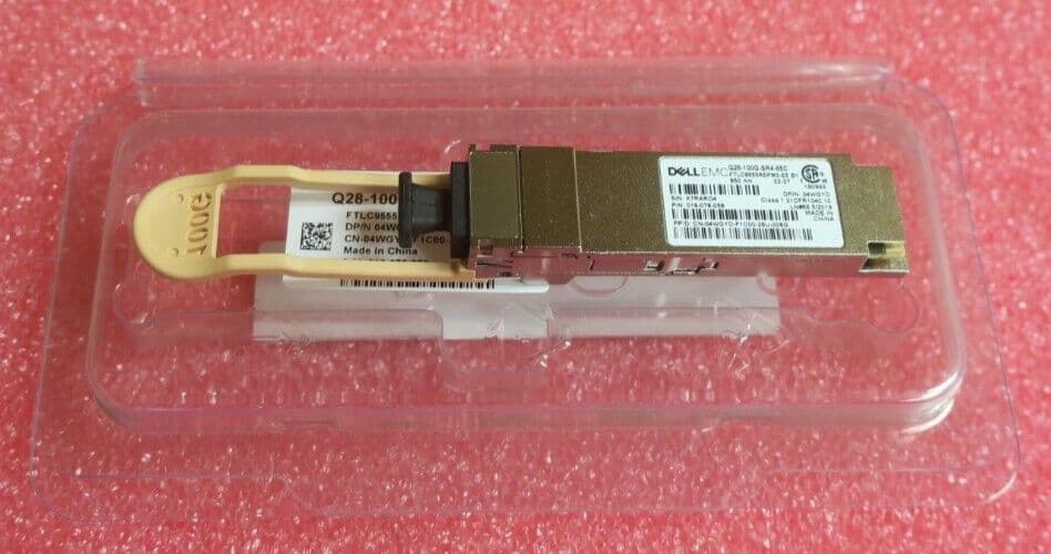 NEW Dell 100GbE QSFP28 SR4 850nm MPO12 Transceiver Module Q28-100G-SR4 ...