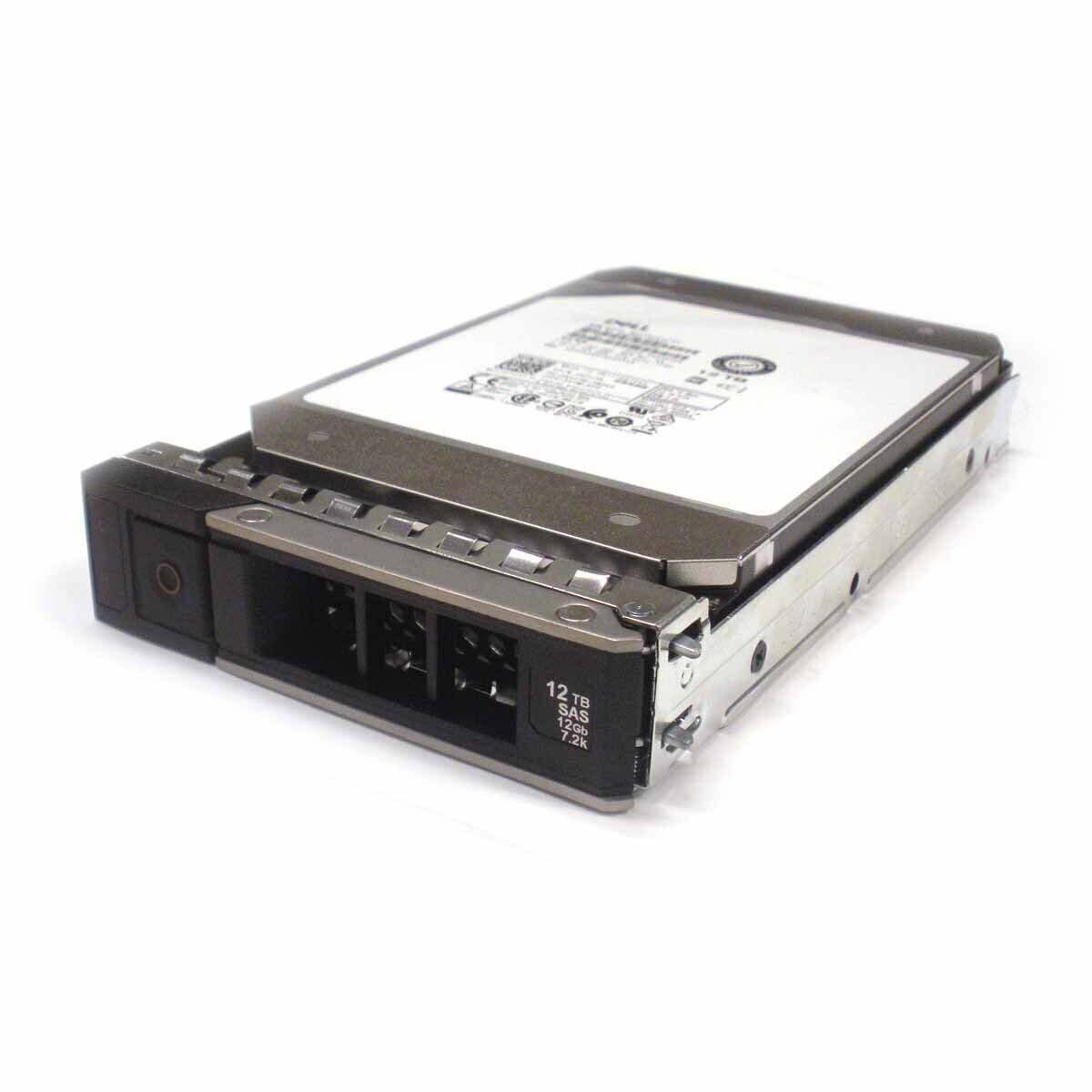New Dell 12TB 7 2K 12Gb/s 3 5" SAS HDD MG07SCA12TEY KFJ7G 14th Series Caddy