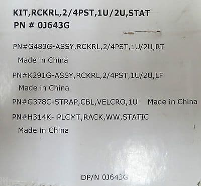 New Dell 2U Rackmount Server Rail Kit 0J643G J643G For PowerEdge R710