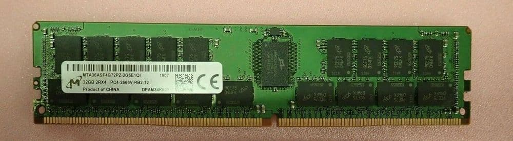 New Dell 32GB 2Rx4 PC4-2666V DDR4 ECC REG RDIMM Server Ram Memory ...