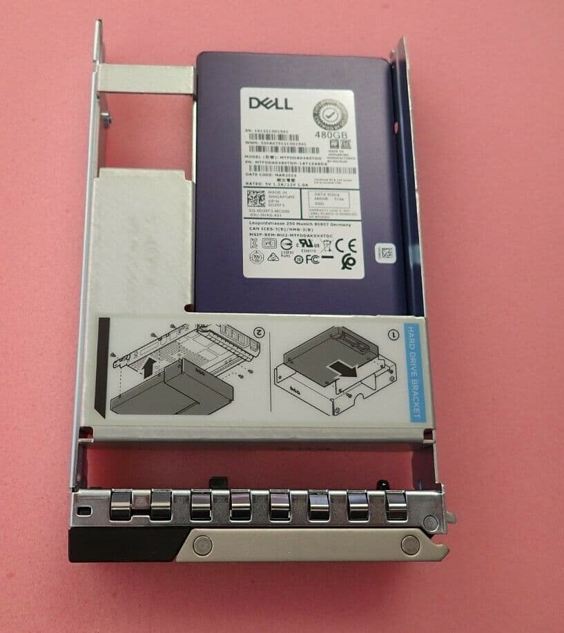 New Dell 480GB SSD SATA 3 5" 6GB/s MLC Solid State Drive D35F3