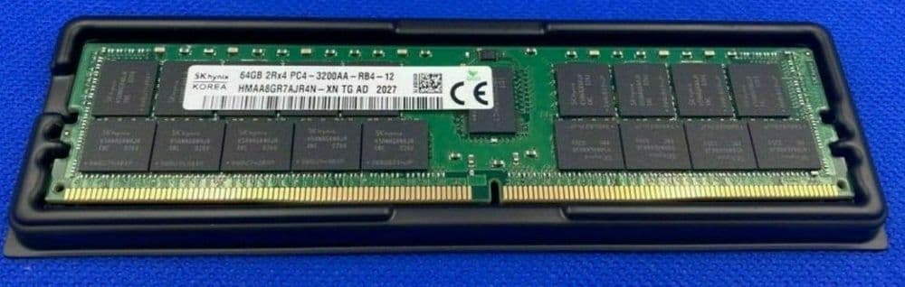 New Dell 64GB DDR4-25600 PC4-3200 2Rx4 ECC Server Memory SNPP2MYXC/64G