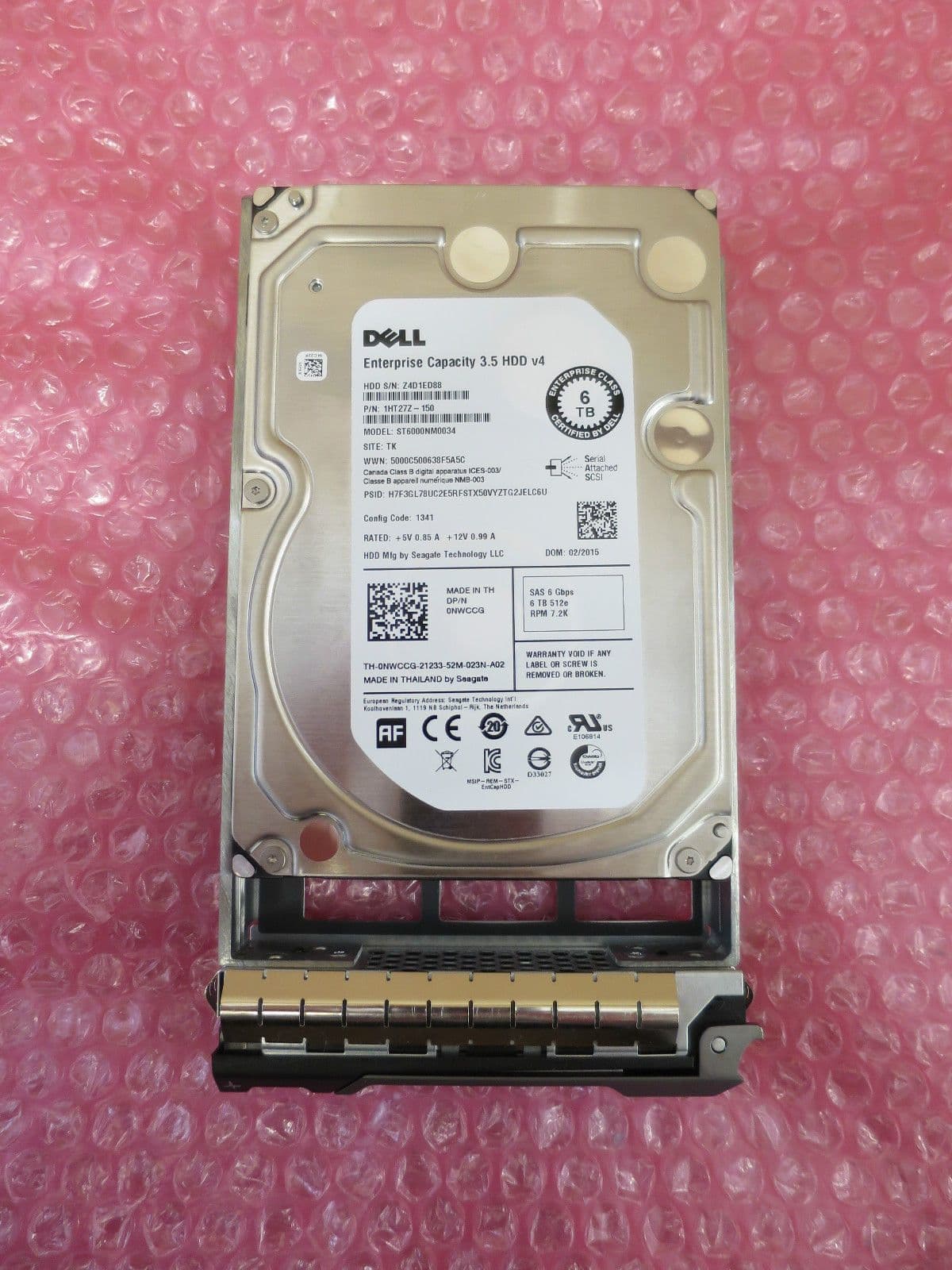 NEW Dell 6TB 7 2K SAS 3 5" 6Gbps Enterprise HDD drive for PowerEdge Servers