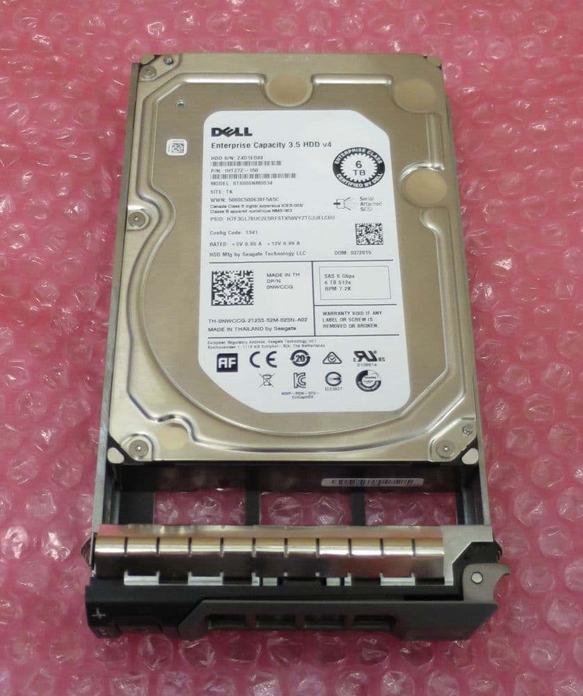 NEW Dell 6TB 7 2K SAS 3 5" 6Gbps Enterprise HDD drive for PowerEdge Servers
