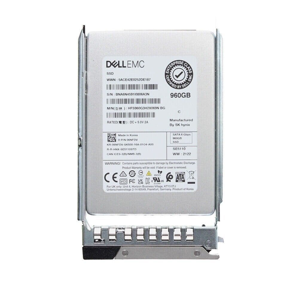 NEW Dell 960GB SATA 6G 2 5" RI TLC SSD 6NFDV HFS960G3H2X069N 14/15th ...