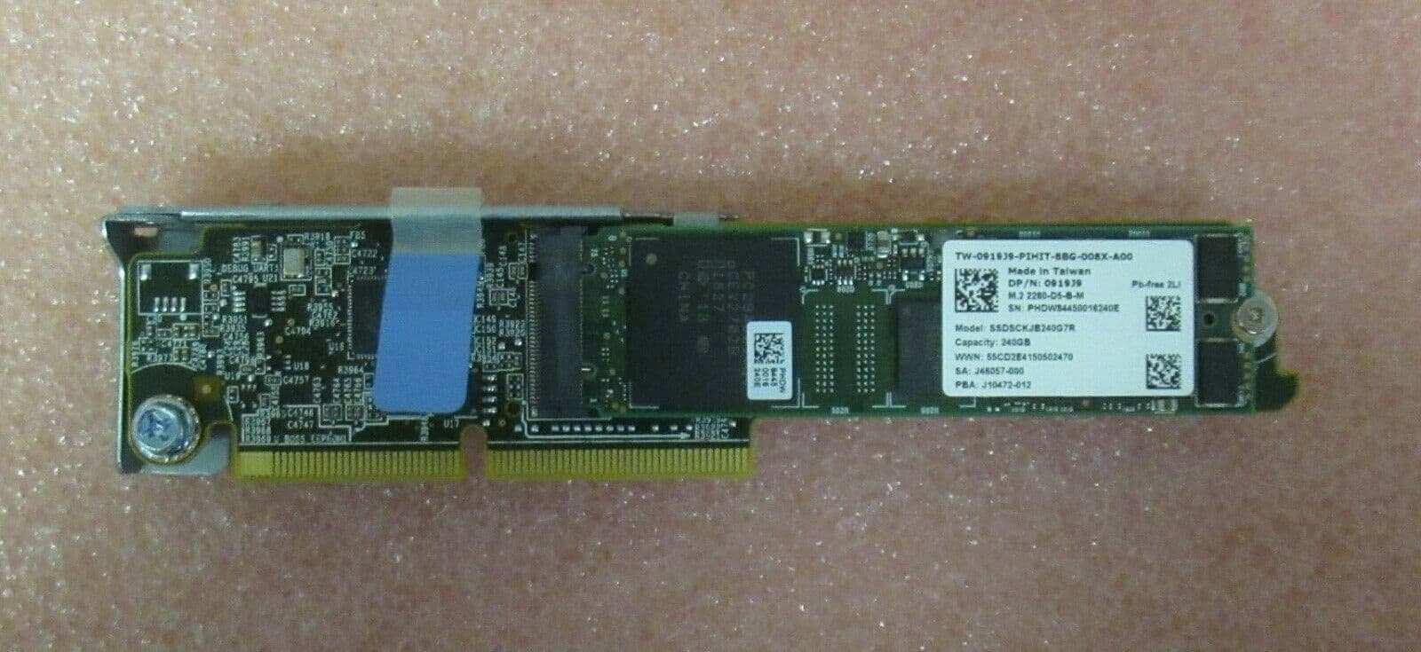 New Dell BOSS CARD F16RV M 2 PCIe Solid State 2 x 240GB M 2 SSD 919J9 ...