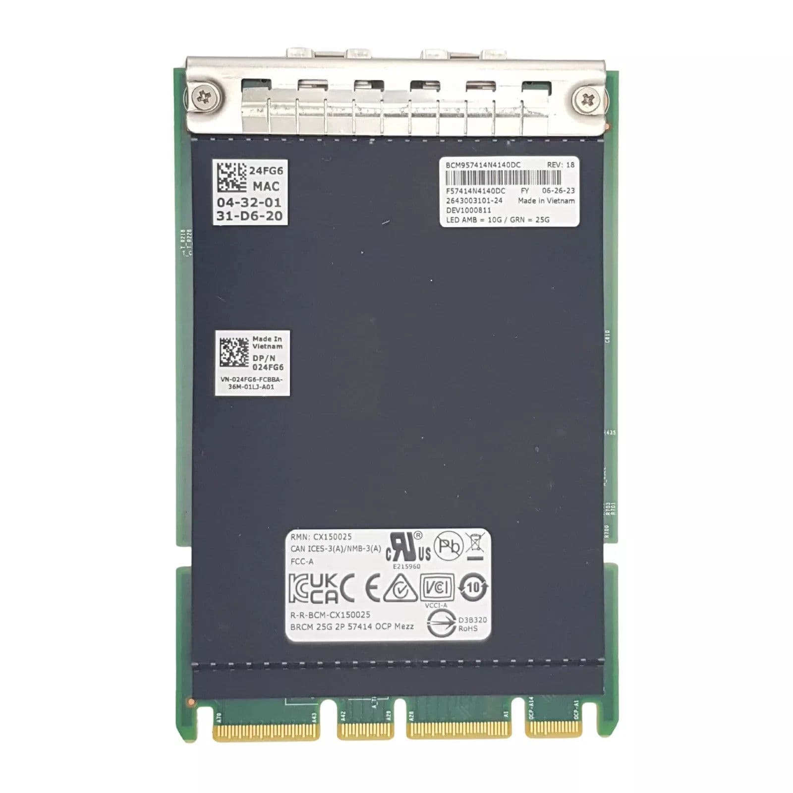 NEW Dell Broadcom 57414 Dual Port 10/25GbE SFP28 OCP 3 0 Network ...