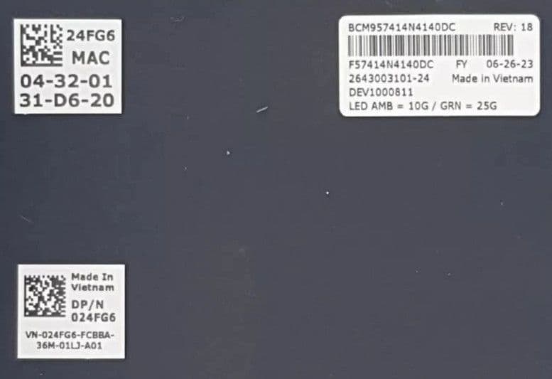 NEW Dell Broadcom 57414 Dual Port 10/25GbE SFP28 OCP 3 0 Network ...