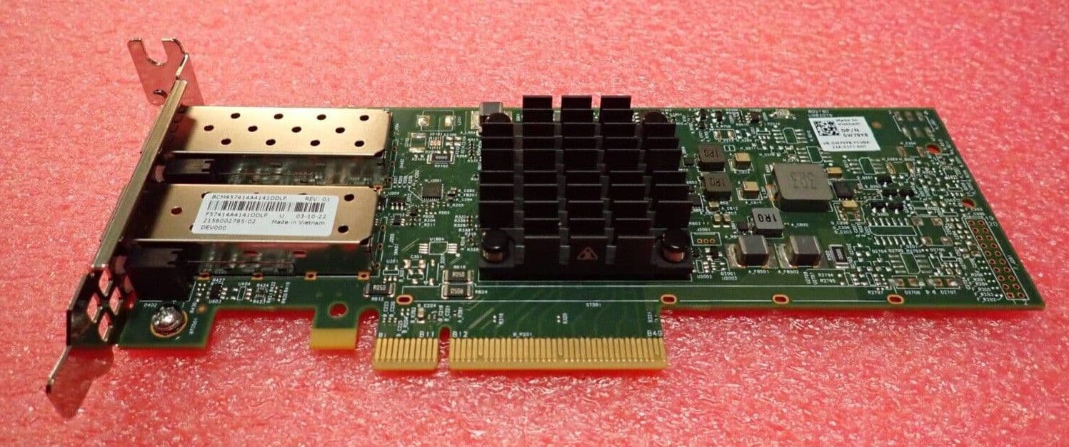 NEW Dell Broadcom 57414 Dual Port 25GbE SFP28 Network Adapter Low ...
