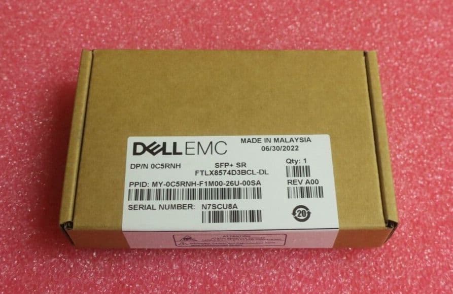 NEW Dell C5RNH 10GBASE-SR 850nm MMF LC SFP Transceiver Module ...