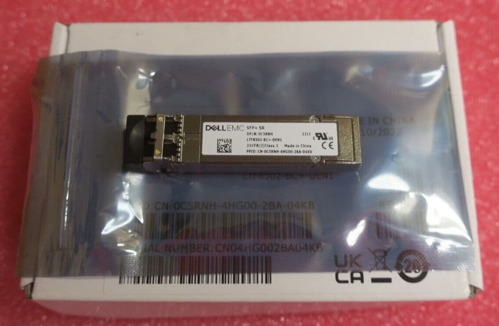 NEW Dell C5RNH 10GBASE-SR 850nm MMF LC SFP Transceiver Module LTF8502 ...
