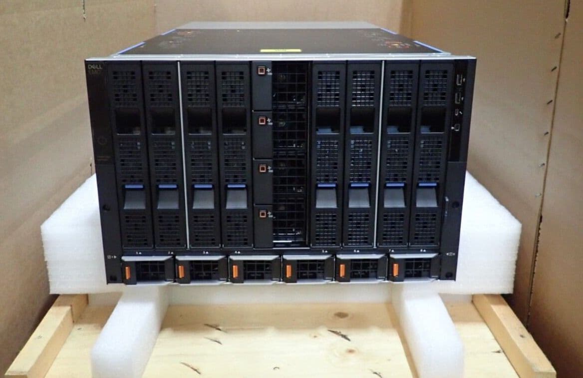 New Dell EMC PowerEdge MX7000 8-Slot 7U Modular Chassis W/ 6x PSU & Rails