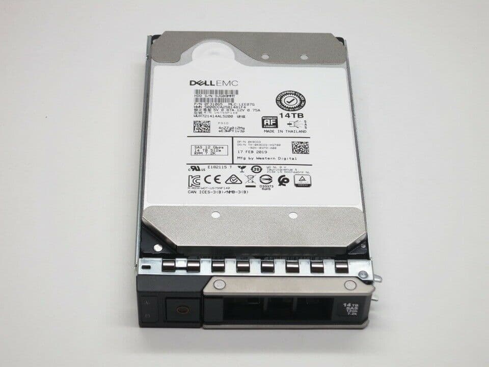 New Dell Enterprise 14TB 3 5" SAS 12G 7 2K Hard Drive HDD 14G ...