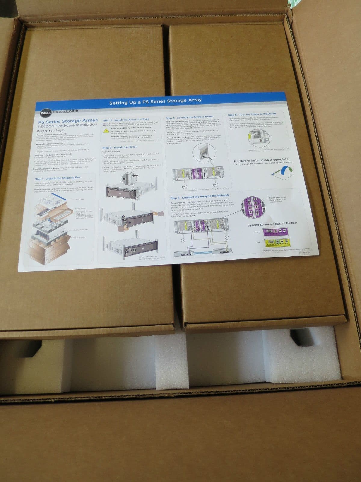 New Dell EqualLogic PS4000 series with 2 x PSU and Control Module 8 ...