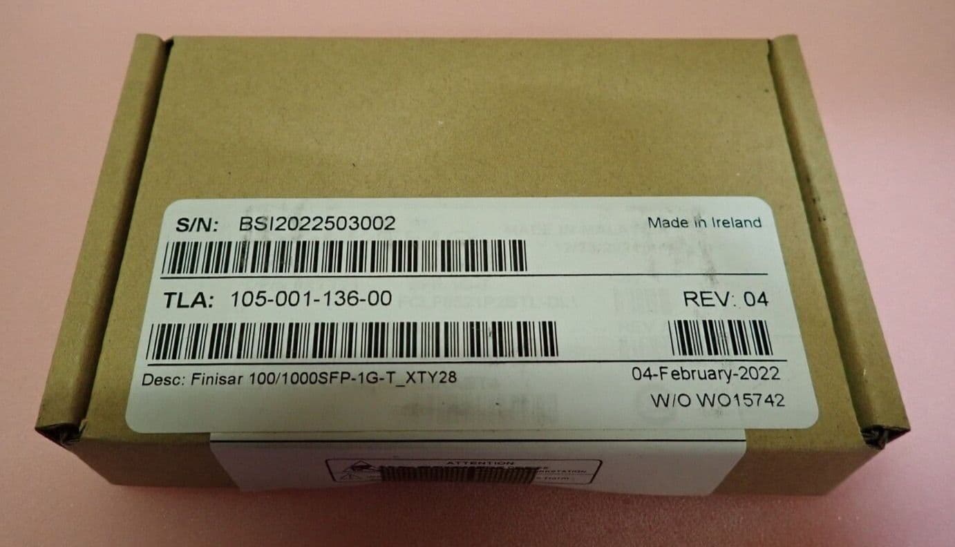 New Dell Finisar 1Gb RJ-45 SFP-1G-T SR SFP 100m Copper Transceiver ...