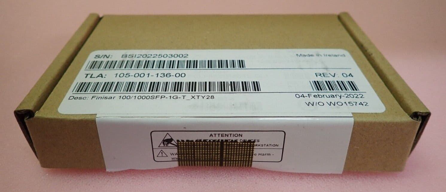New Dell Finisar 1Gb RJ-45 SFP-1G-T SR SFP 100m Copper Transceiver ...