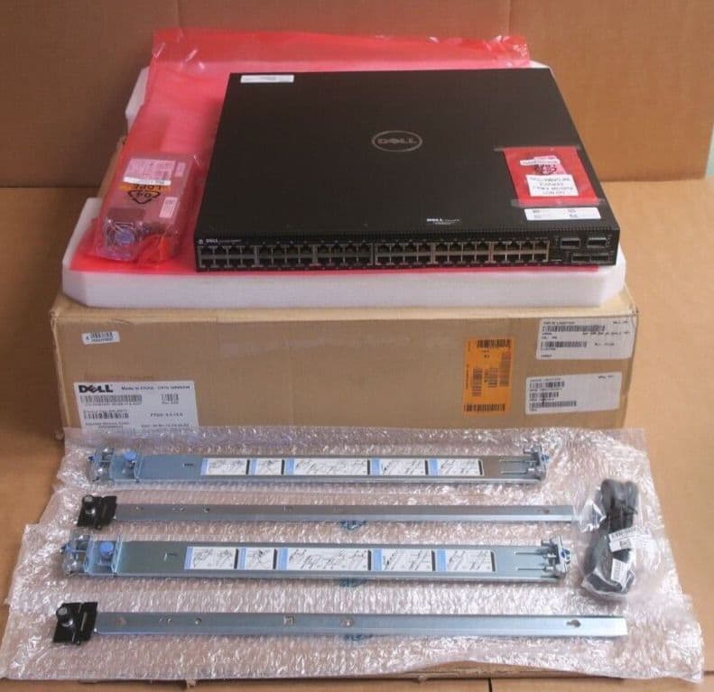 NEW Dell Force10 S4820T 48x 1/10GbE RJ45 4x 40G QSFP Port L2/3 Switch ...