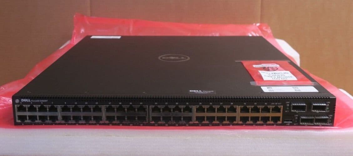 NEW Dell Force10 S4820T 48x 1/10GbE RJ45 4x 40G QSFP Port L2/3 Switch ...