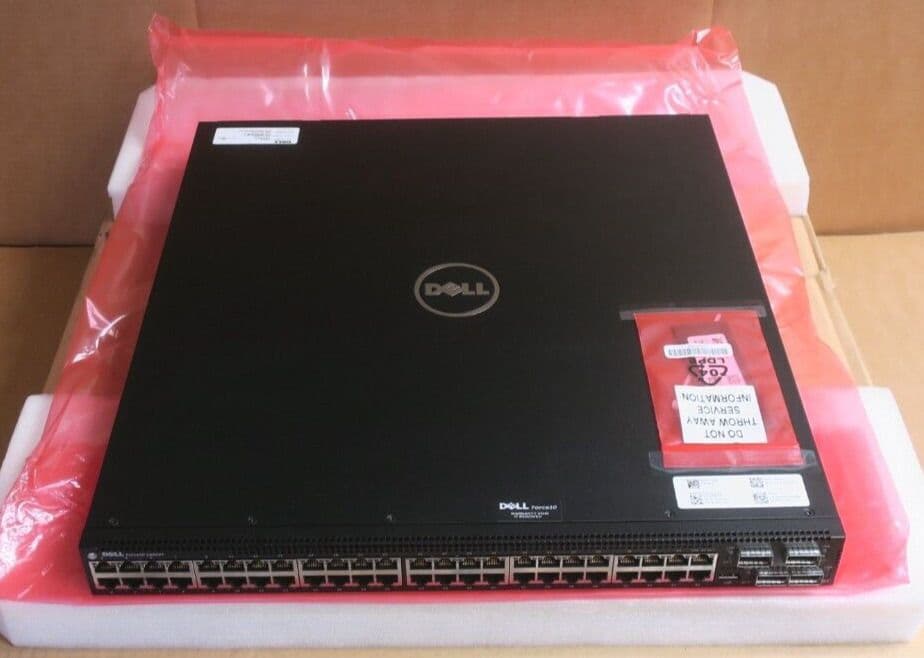NEW Dell Force10 S4820T 48x 1/10GbE RJ45 4x 40G QSFP Port L2/3 Switch ...