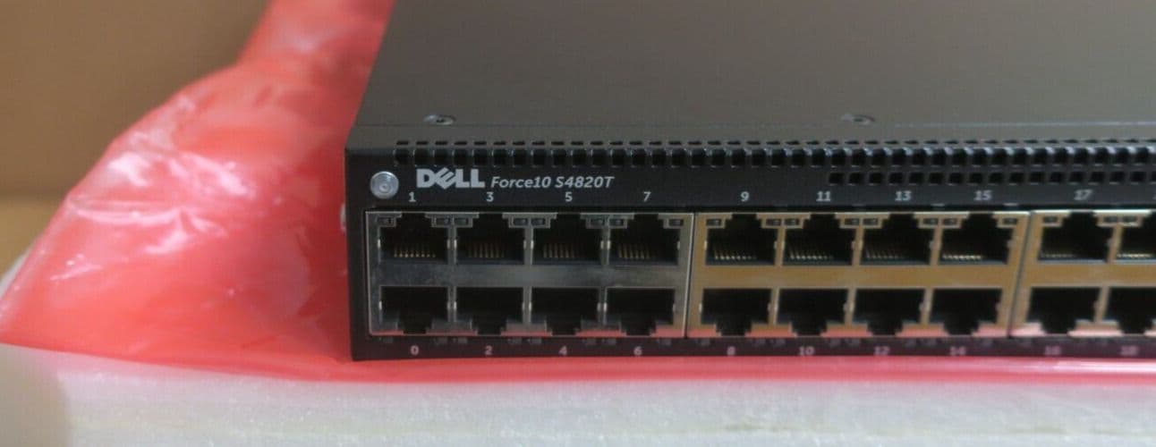 NEW Dell Force10 S4820T 48x 1/10GbE RJ45 4x 40G QSFP Port L2/3 Switch ...