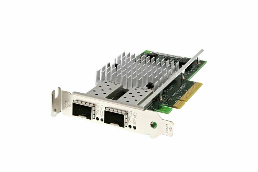 New Dell Intel X520-DA2 SFP Dual Port PCIe 10Gb SFP Network Adapter ...