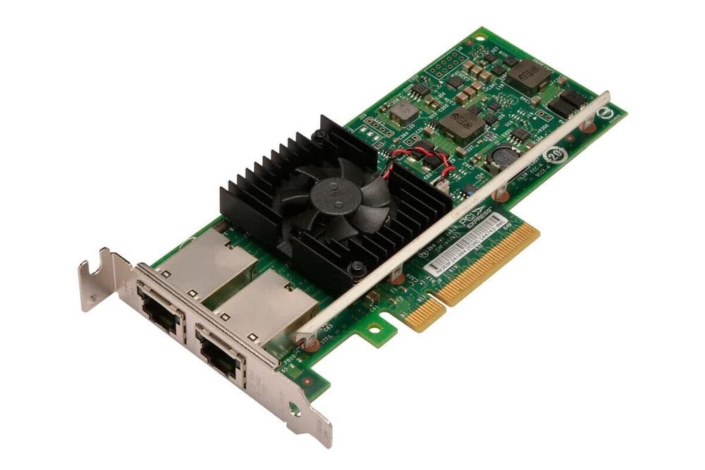 New Dell Intel X540-T2 Dual Port 10Gb RJ45 Network Card Low Profile 540 ...