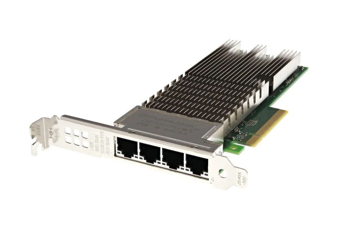 New Dell Intel X710-T4 Quad Port 10Gb RJ45 PCI-E Converged Network Adapter K5V44