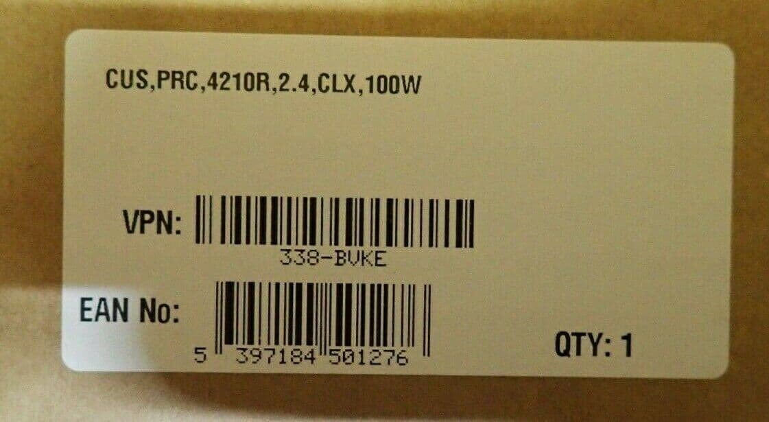 NEW Dell Intel Xeon 10C Silver 4210R 2 4GHz CPU Processor LGA3647 SRG24 ...