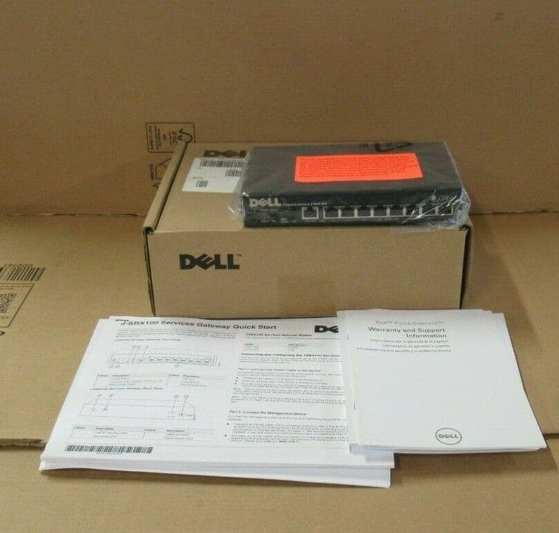 NEW Dell Juniper SRX100 J-SRX100 1GB 8xFE Secure Gateway Firewall 83T5N