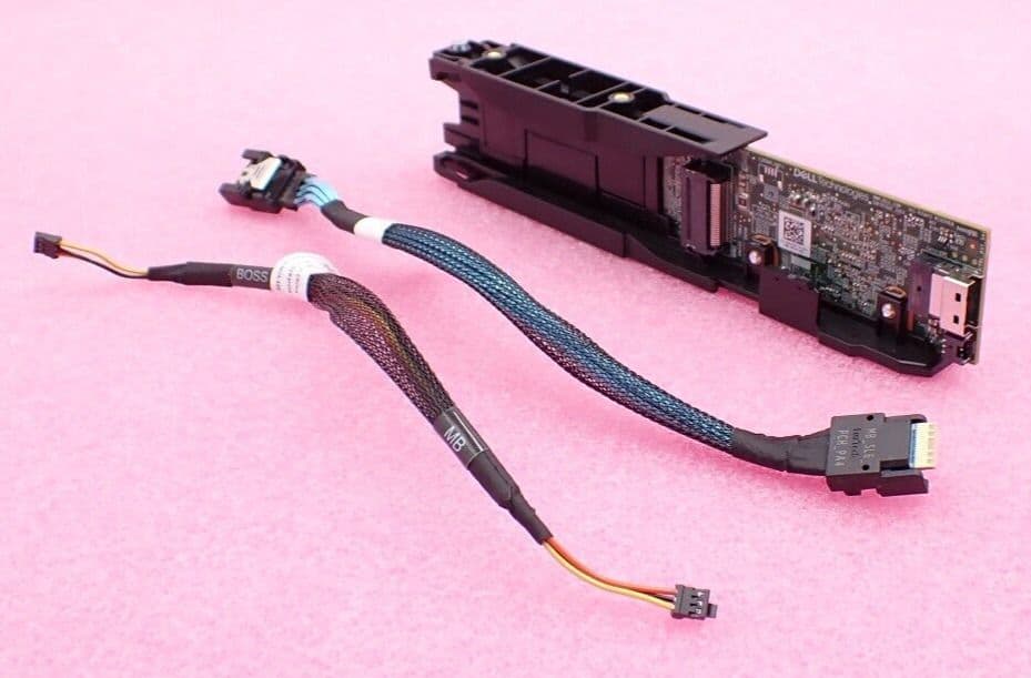 New Dell M 2 BOSS-S2 Hot-Swap Carrier Card PKH3T Cables For R750 Server