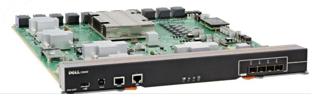 New Dell Networking C9000 Route Processor Module RPM-2 56T 4x 10G SFP 7KPC3