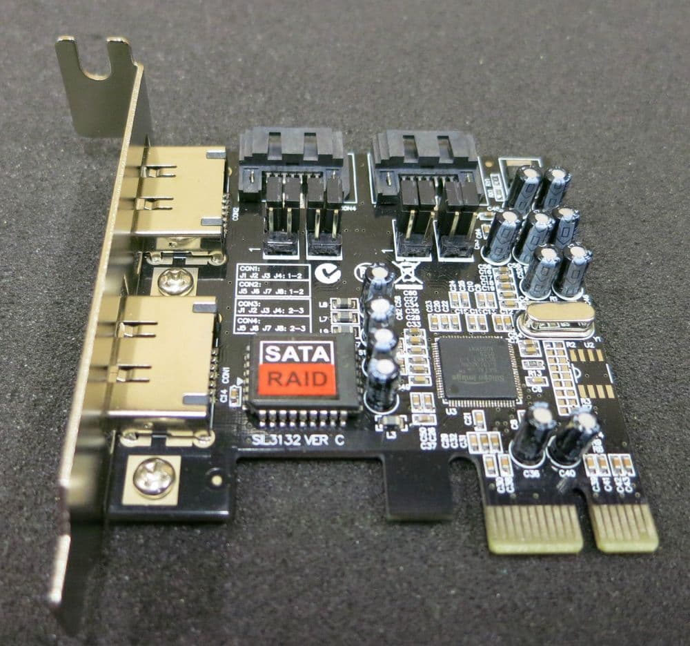 New Dell PCI-E Dual SATA Ports RAID Controller Card 06R55X 6R55X