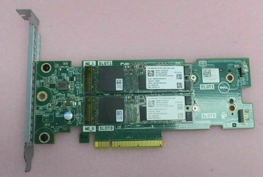 New Dell PCIe Dual M 2 Solid State Drive Adapter Card JV70F 2x 120GB ...