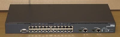 New Dell PowerConnect 3324 24-Port Fast Ethernet Network Switch D0801