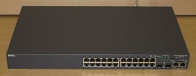 New Dell PowerConnect 3424 24-Port Fast Ethernet 2 Gig Network Switch ...
