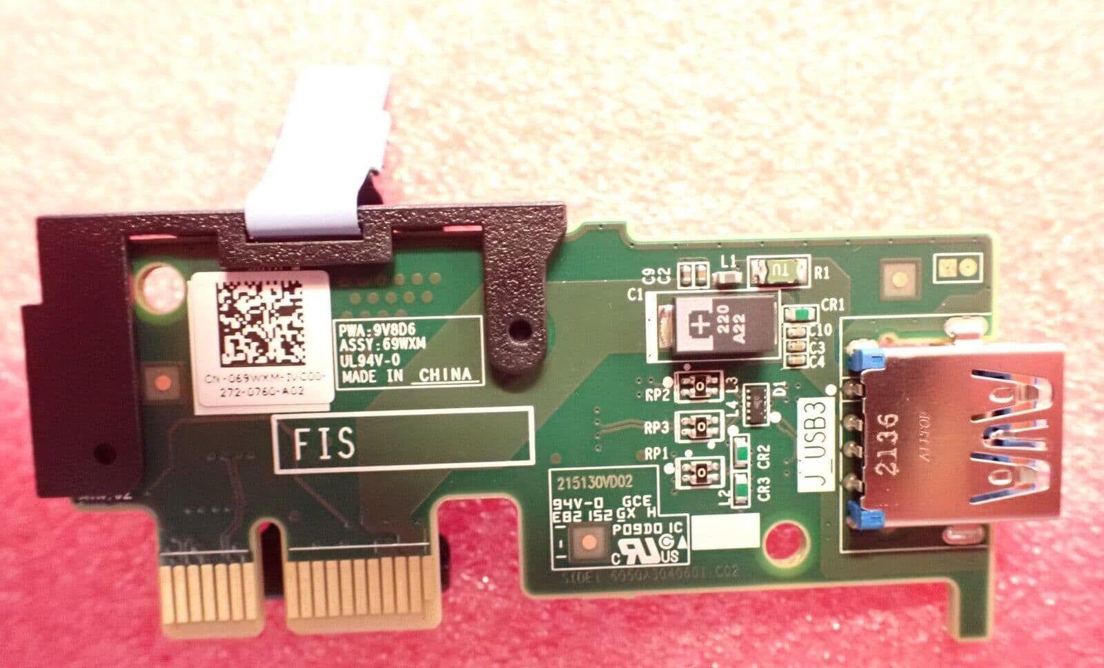 New Dell PowerEdge 15th Gen 15G InteUSB 3 0 Interface Card 69WXM For R650