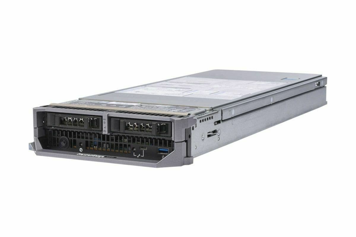 New Dell PowerEdge M640 Blade Server 2x 8C Silver 4110 64GB Ram 2x 2 5 ...