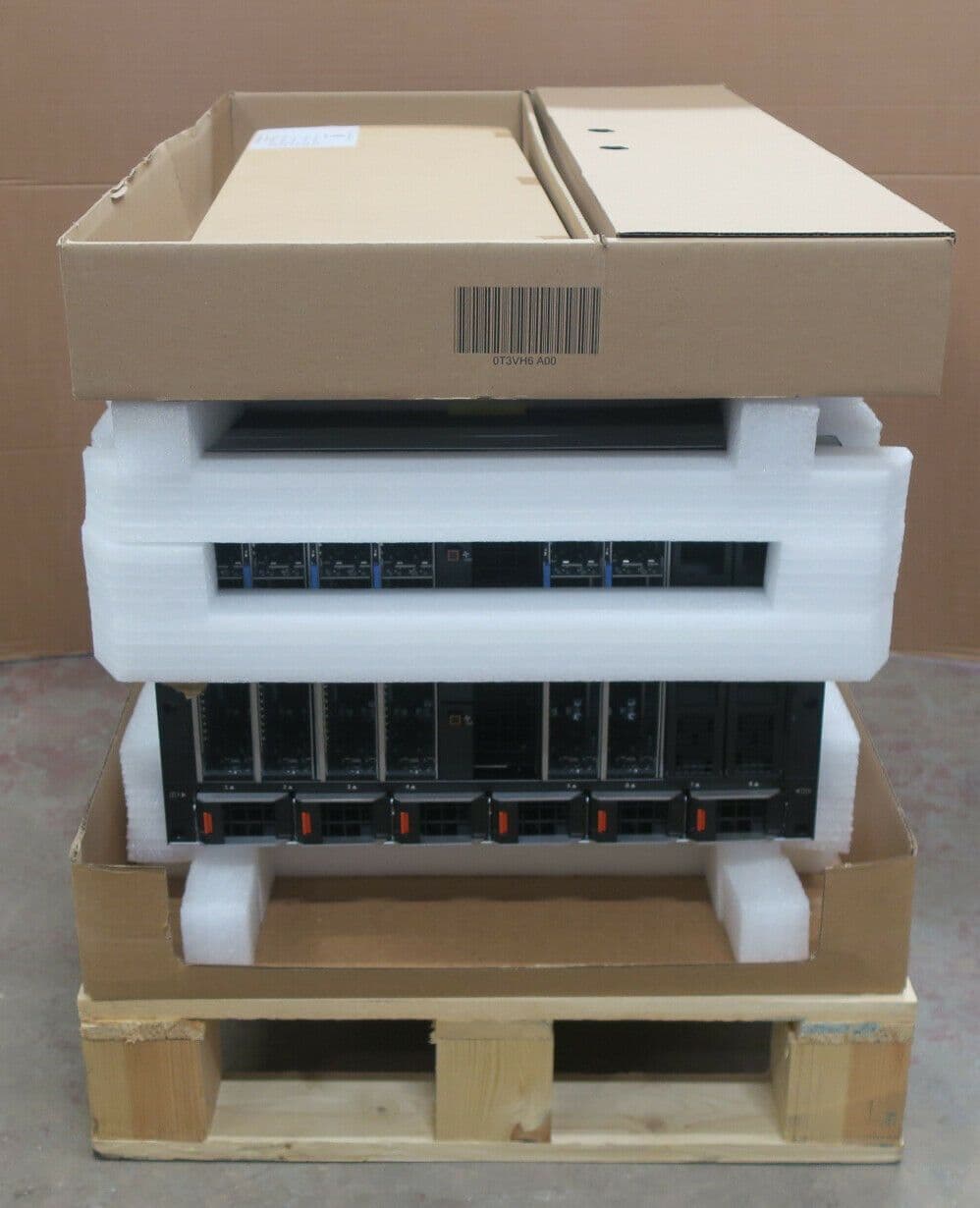 New Dell PowerEdge MX7000 8-Slot Chassis W/ 6x MX740c Blade Servers 6x PSU