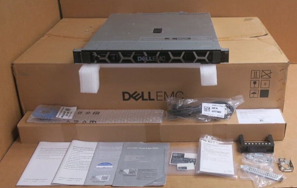 NEW Dell PowerEdge R340 Quad-Core E-2124 8GB Ram 2x 1TB HDD 4x3 5" Bay ...