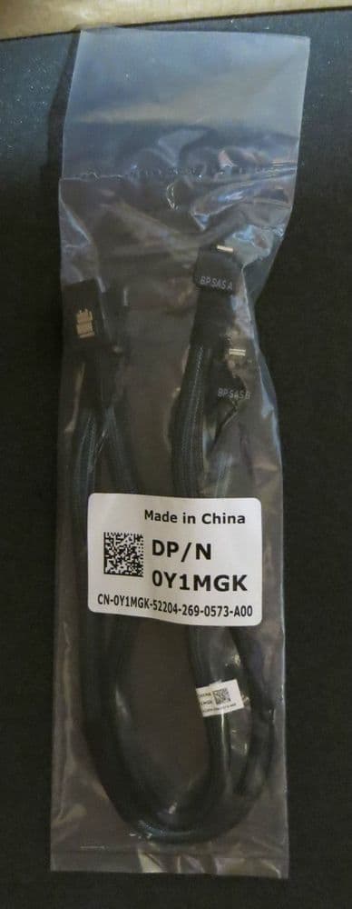 New Dell PowerEdge R720 R720XD Dual Mini SAS Cable Assembly 0Y1MGK Y1MGK