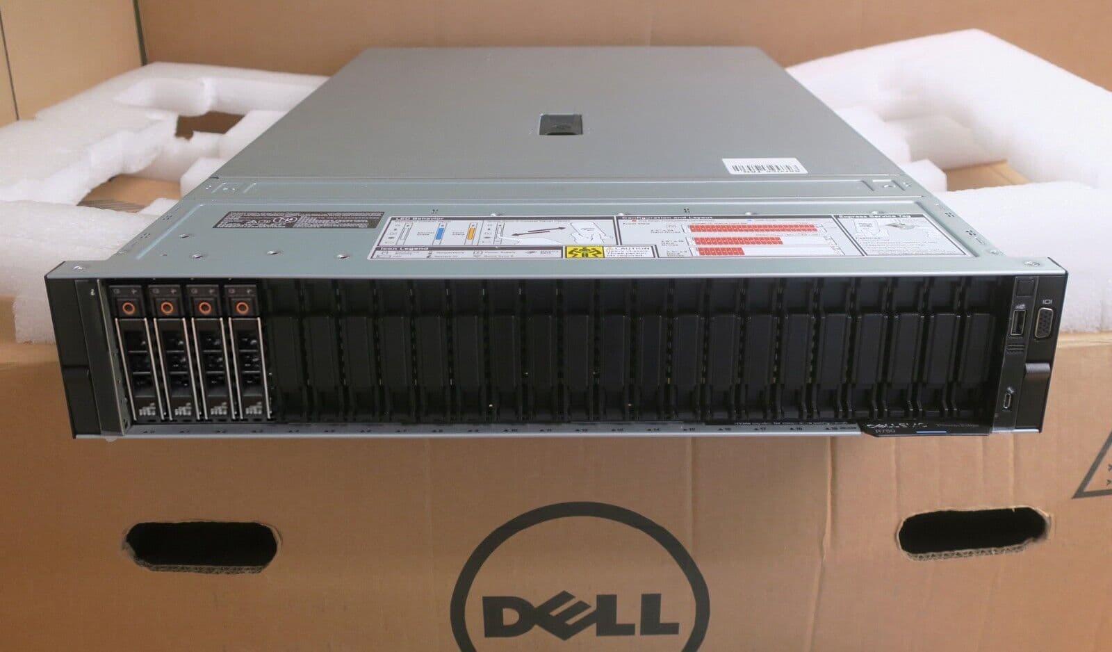 NEW Dell PowerEdge R750 2x 16C Gold 6346 128GB RAM 4x 3 84TB SSD 24-Bay ...