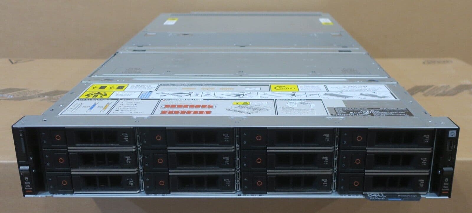 NEW Dell PowerEdge R760XD2 2x 12C Silver 4410Y 512GB RAM 24x 22TB HDD ...