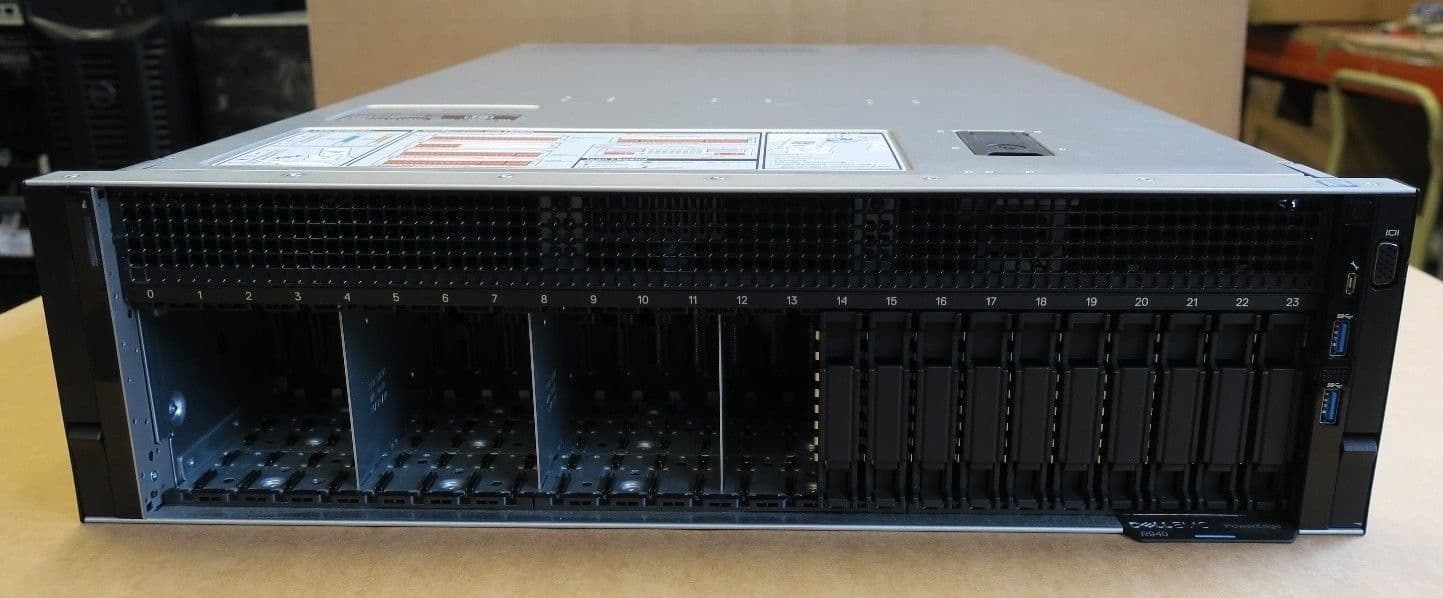 New Dell PowerEdge R840 CTO Rack Server RAID 24 x 2 5" 2 PSU Rails Dell ...