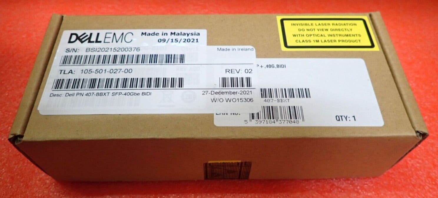 NEW Dell QSFP-40G-BIDI 40GBASE-SR QSFP FC LC MMF 150m Transceiver Module XW7J0